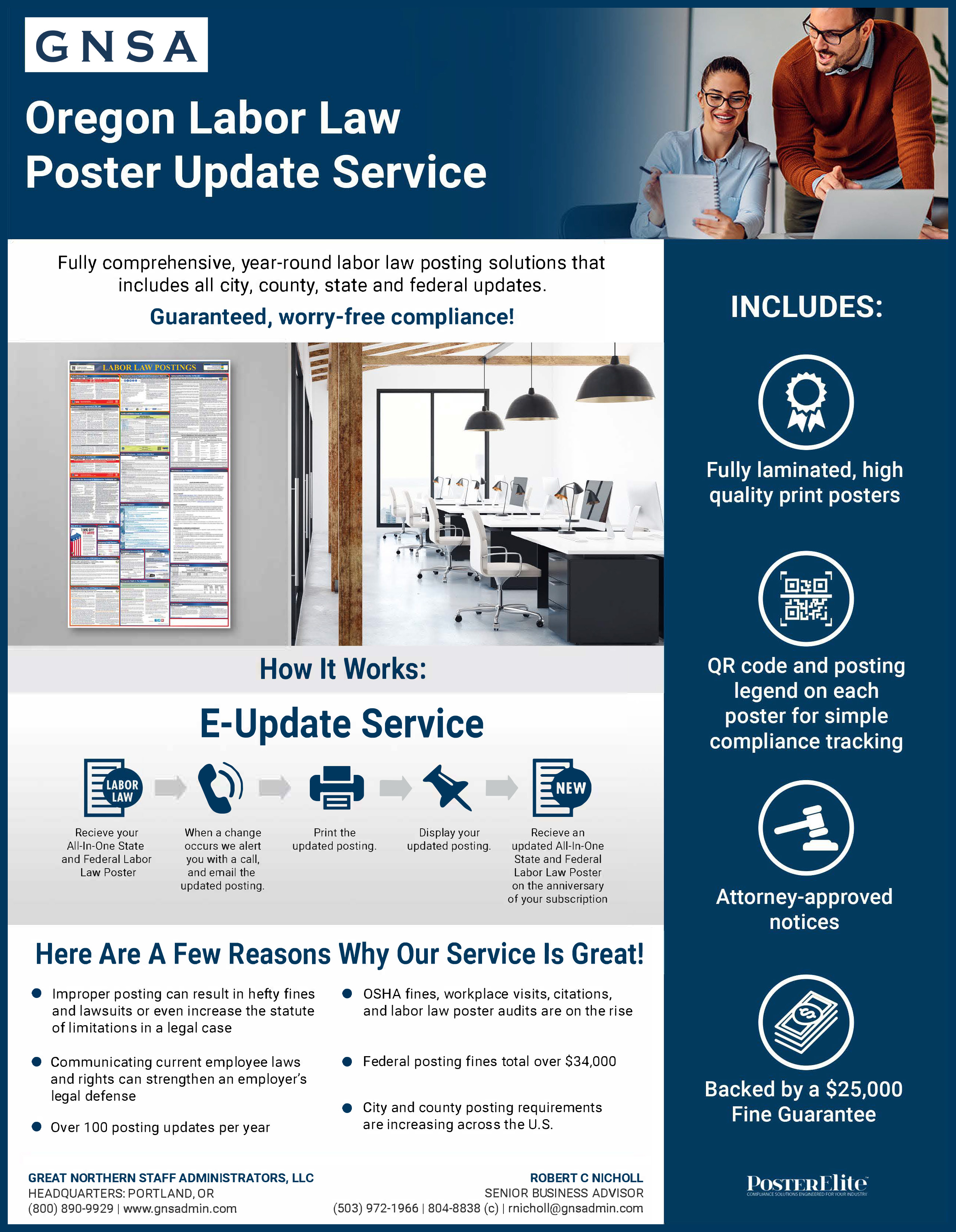 Oregon Labor Law Poster Service Sign Up | GNSA